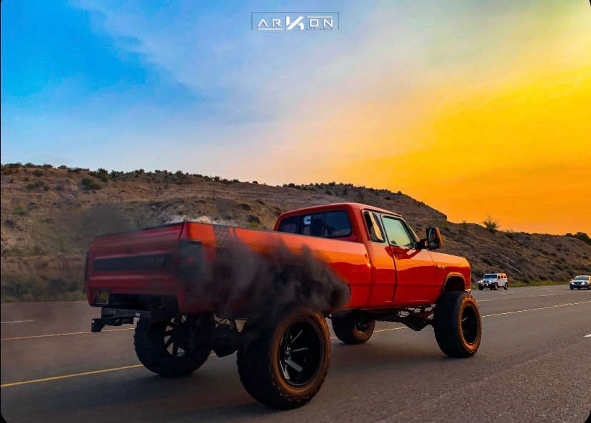 1993 Dodge W250 Wheel Offset Super Aggressive 3"-5" Suspension Lift 6 ...
