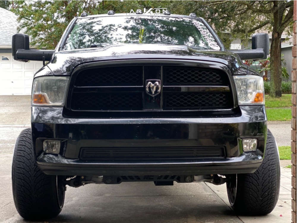2012 Ram 1500 Wheel Offset Hella Stance >5" Suspension Lift 6 ...