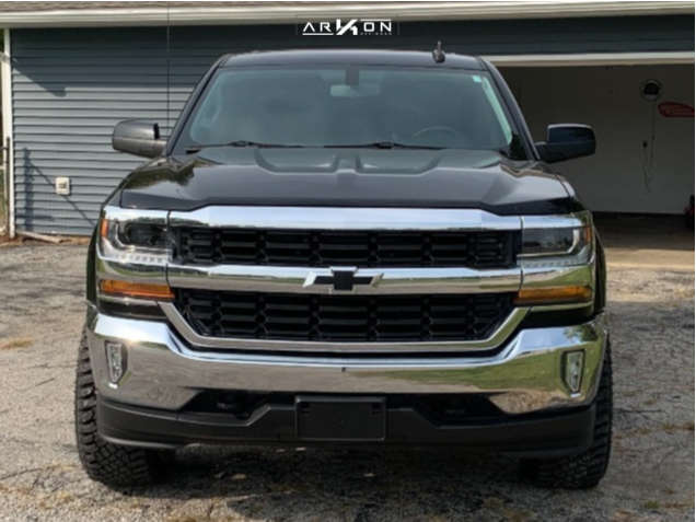 2016 Chevrolet Silverado 1500 Wheel Offset Aggressive > 1" Outside ...