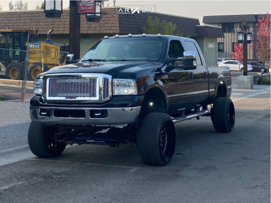 2006 Ford F-350 Super Duty Wheel Offset Hella Stance >5" Suspension ...