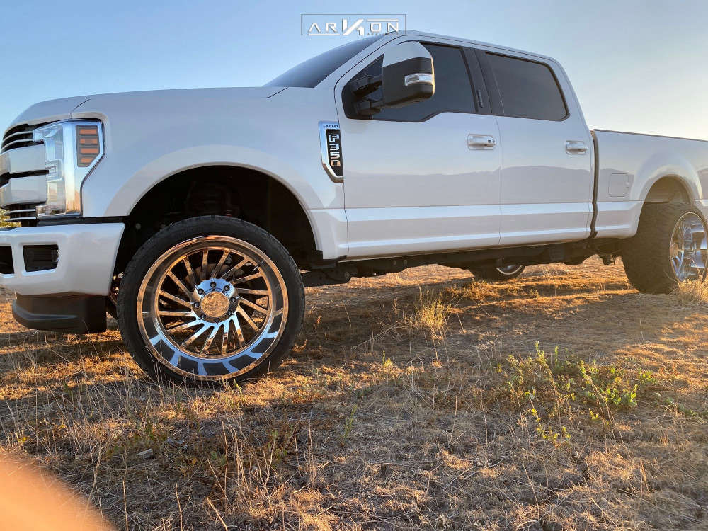 2017 Ford F-350 Super Duty Wheel Offset Super Aggressive 3"-5" Level 2 ...