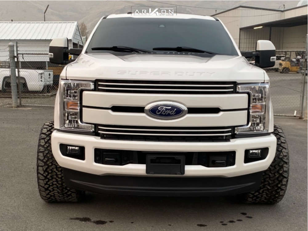 2017 Ford F-350 Super Duty Wheel Offset Super Aggressive 3"-5" Level 2 ...