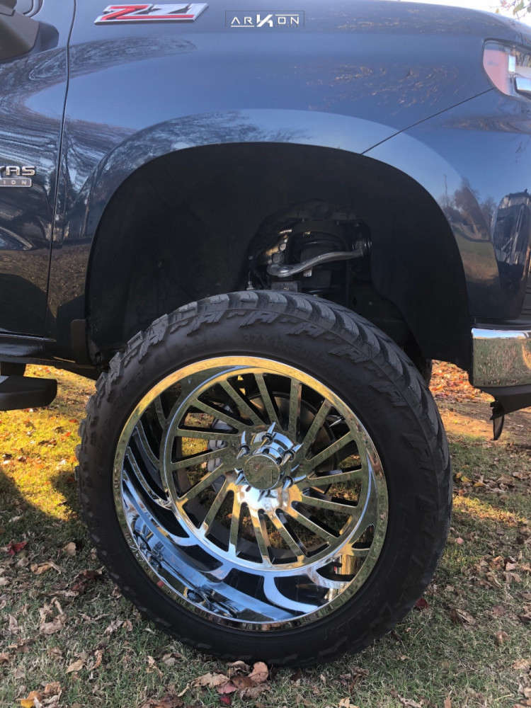 2019 Chevrolet Silverado 1500 Wheel Offset Aggressive > 1" Outside ...