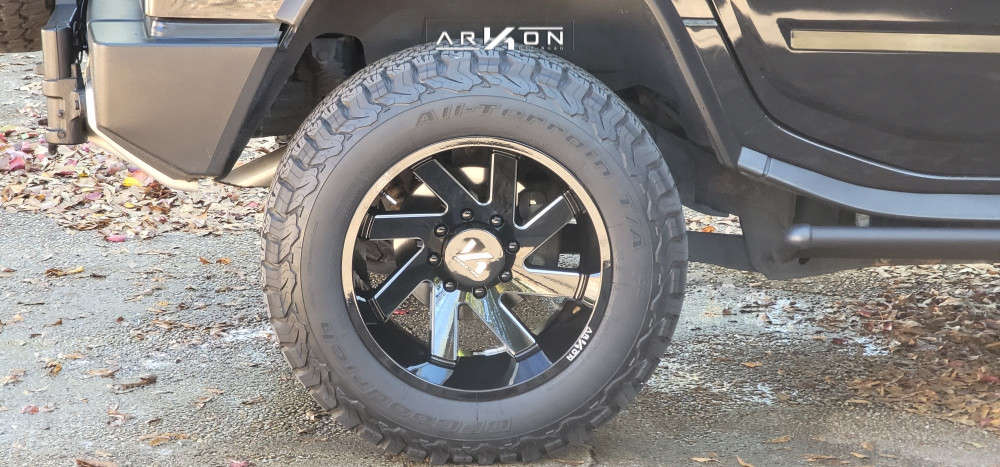 2009 Hummer H2 Wheel Offset Aggressive > 1" Outside Fender Stock ...