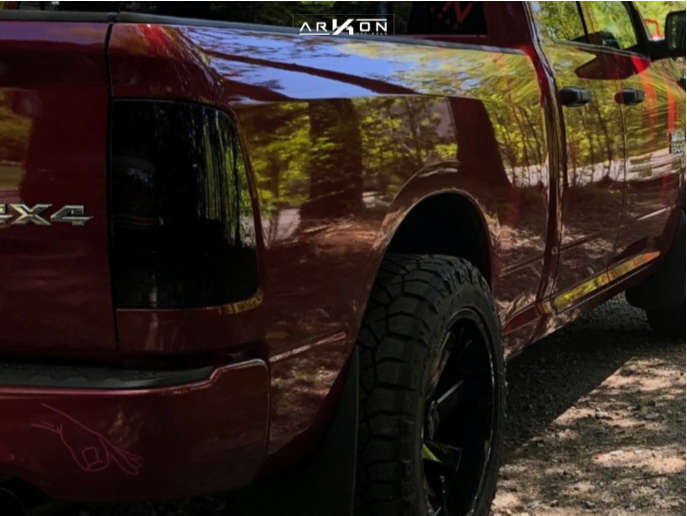 2014 Ram 1500 Wheel Offset Aggressive > 1" Outside Fender Level 2" Drop Rear | 1391806 | ARKON ...