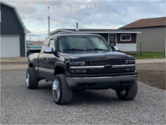 2002 Chevrolet Silverado 1500 Wheel Offset Aggressive > 1" Outside ...