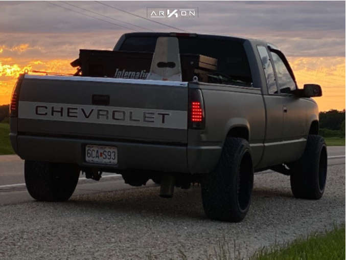 1995 Chevrolet K1500 Wheel Offset Super Aggressive 3"-5" Leveling Kit ...