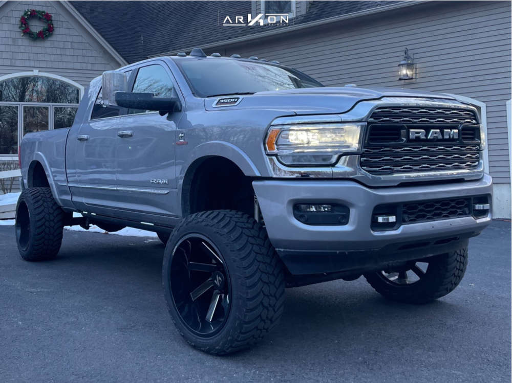 2019 Ram 3500 Wheel Offset Hella Stance >5" Suspension Lift 8 ...