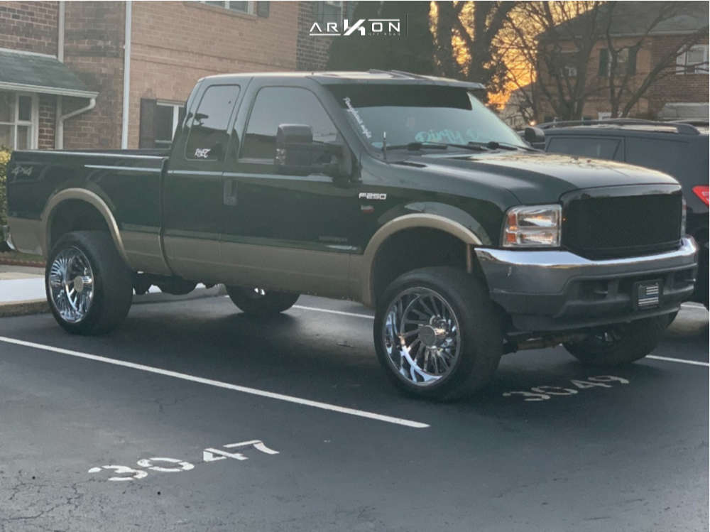 2000 Ford F-250 Super Duty Wheel Offset Aggressive > 1" Outside Fender ...