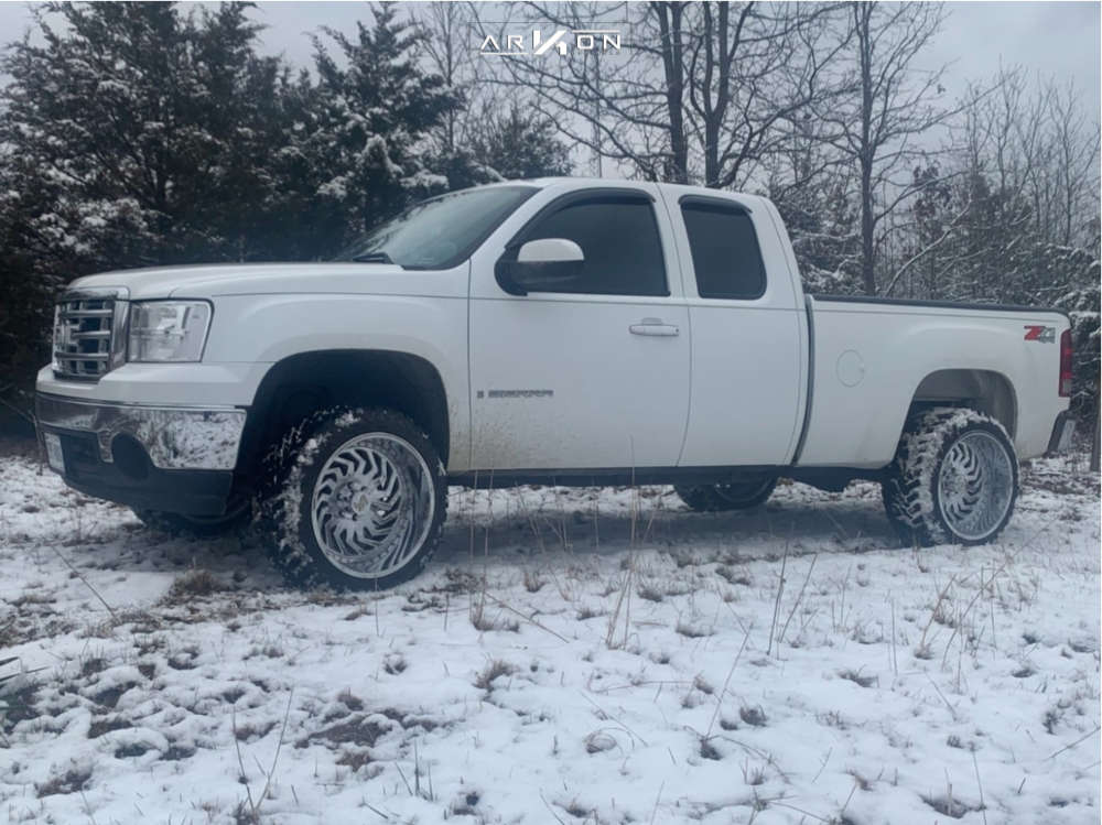 2008 GMC Sierra 1500 Wheel Offset Aggressive > 1" Outside Fender ...