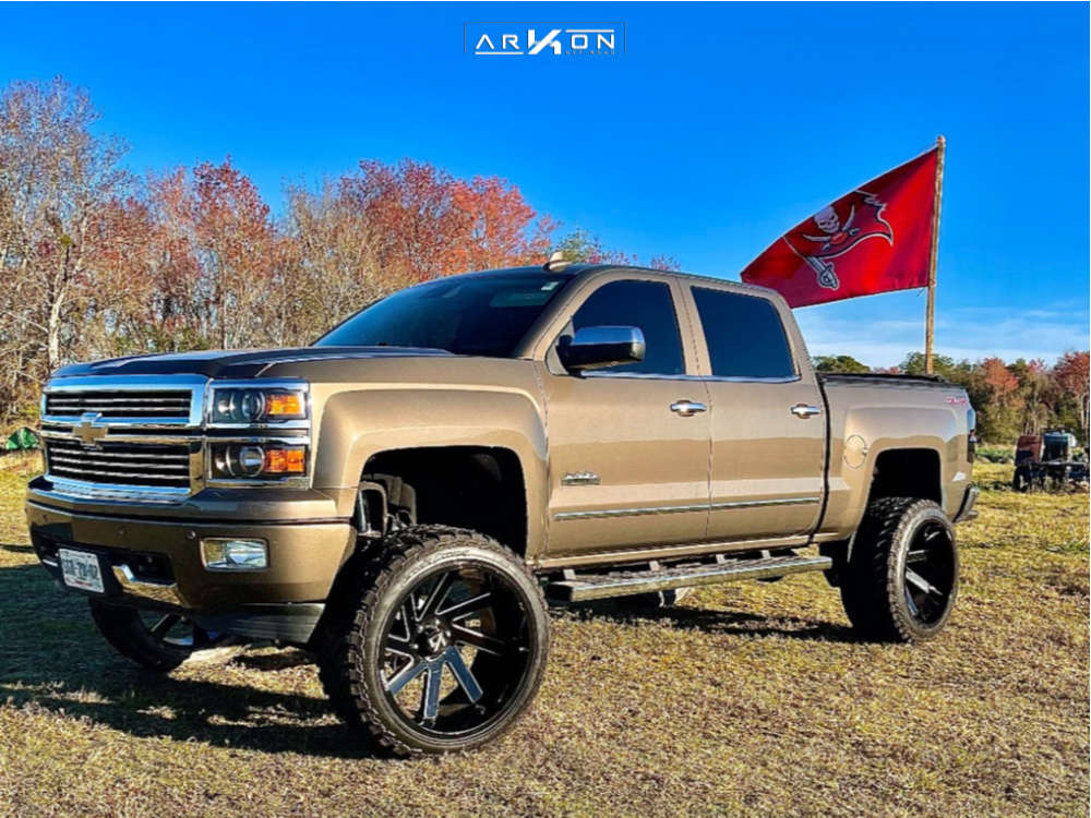 2015 Chevrolet Silverado 1500 Wheel Offset Aggressive > 1" Outside ...