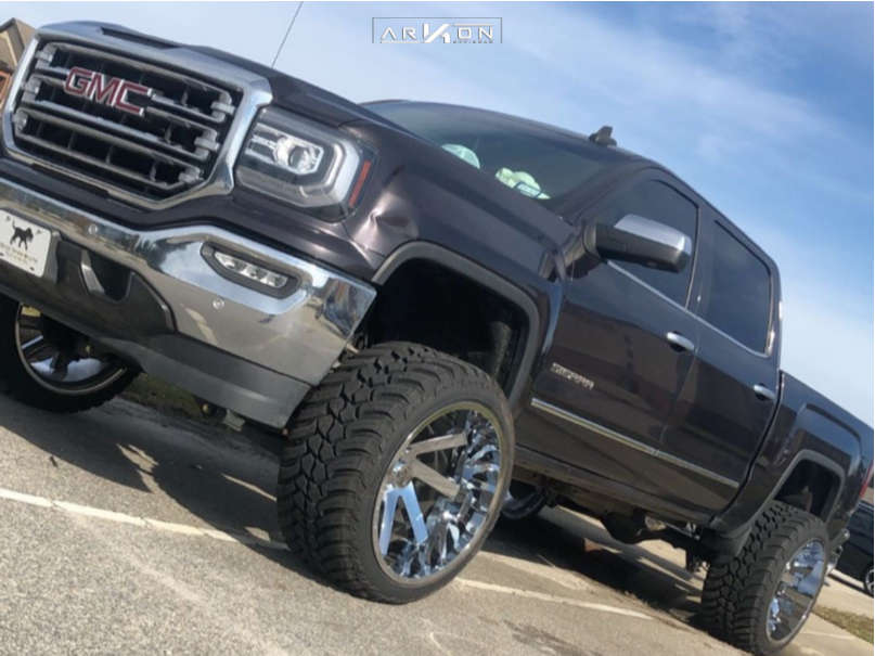 2016 GMC Sierra 1500 Wheel Offset Aggressive > 1" Outside Fender ...