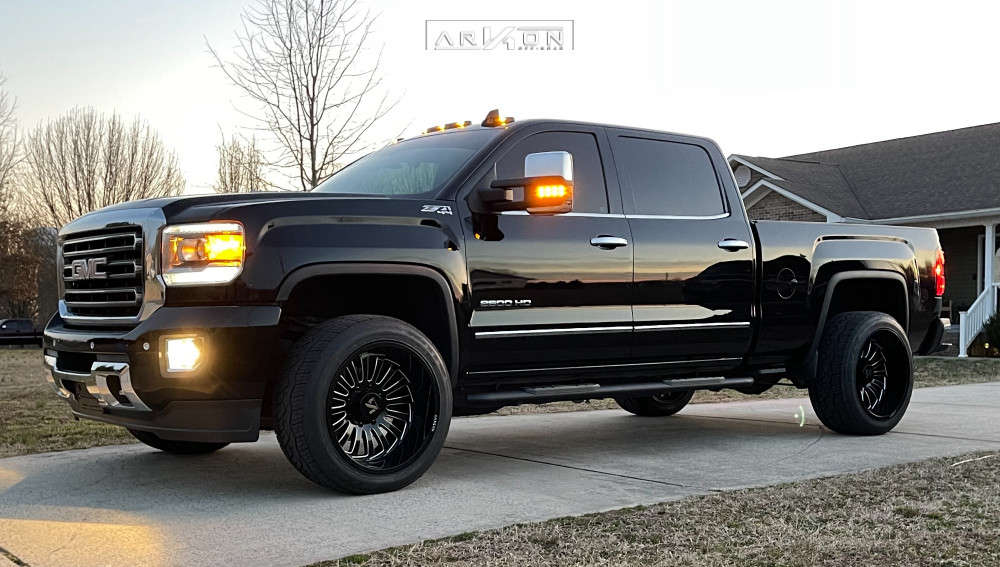 2015 GMC Sierra 2500 HD Wheel Offset Super Aggressive 3"-5" Lowered 3F ...