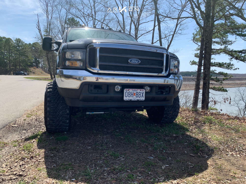 2002 Ford F-250 Super Duty Wheel Offset Aggressive > 1" Outside Fender ...