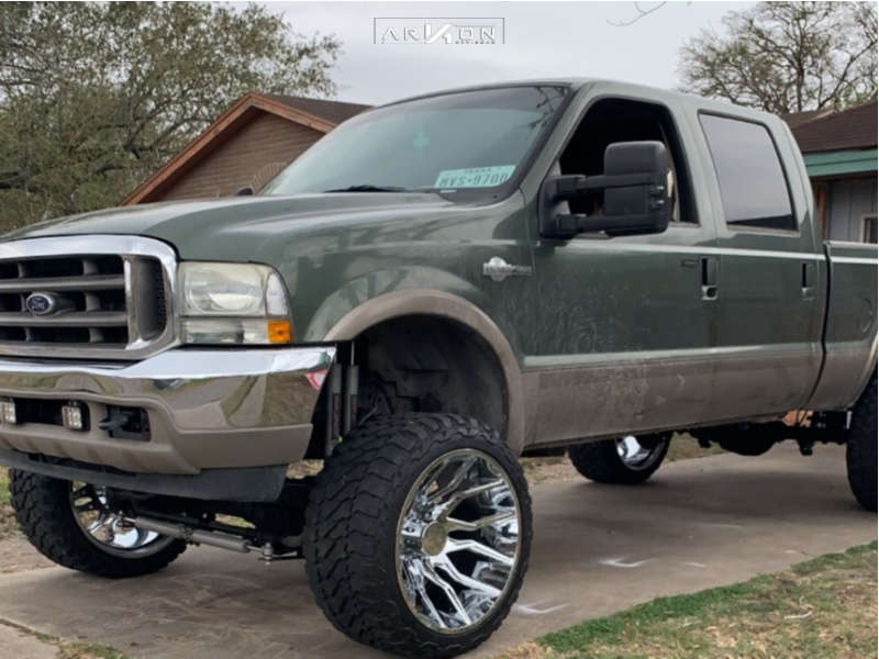 2004 Ford F-250 Super Duty Wheel Offset Hella Stance >5" Suspension ...