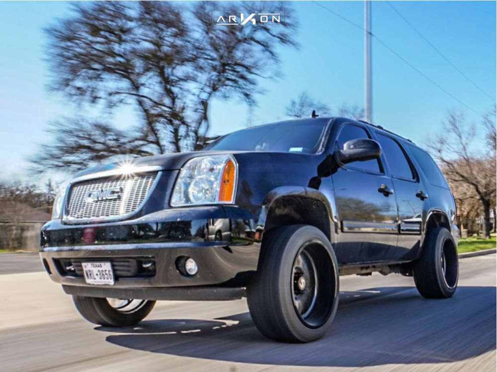 2012 GMC Yukon Wheel Offset Aggressive > 1" Outside Fender Leveling Kit ...