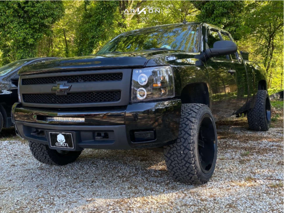 2011 Chevrolet Silverado 1500 Wheel Offset Aggressive > 1" Outside ...