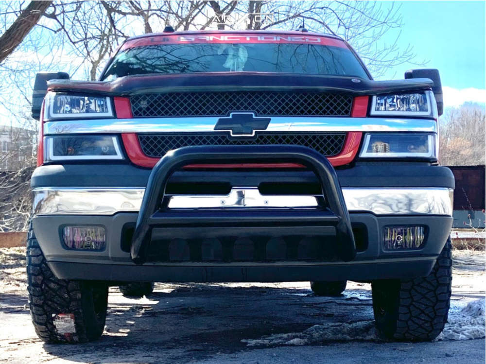 2004 Chevrolet Silverado 1500 Wheel Offset Slightly Aggressive Leveling ...