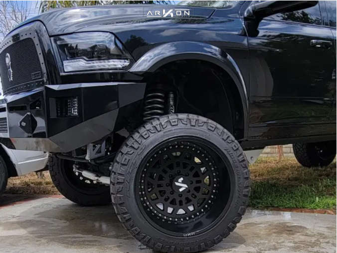 2016 Ram 2500 Wheel Offset Hella Stance >5" Suspension Lift 8 ...