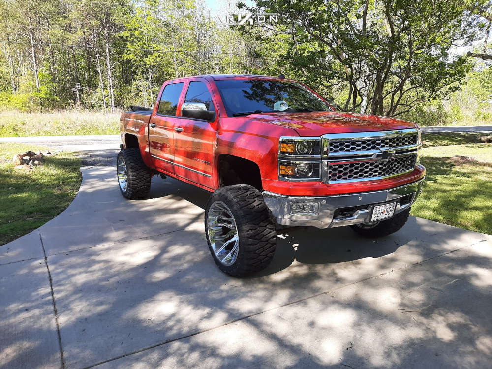 Chevy Silverado 2014 Lifted Red