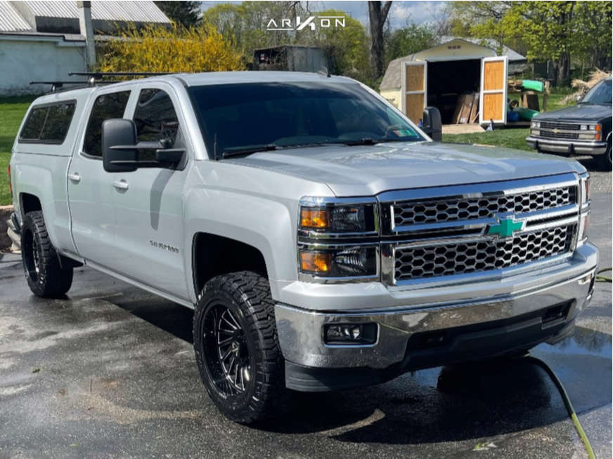 2014 Chevrolet Silverado 1500 Wheel Offset Aggressive > 1" Outside ...