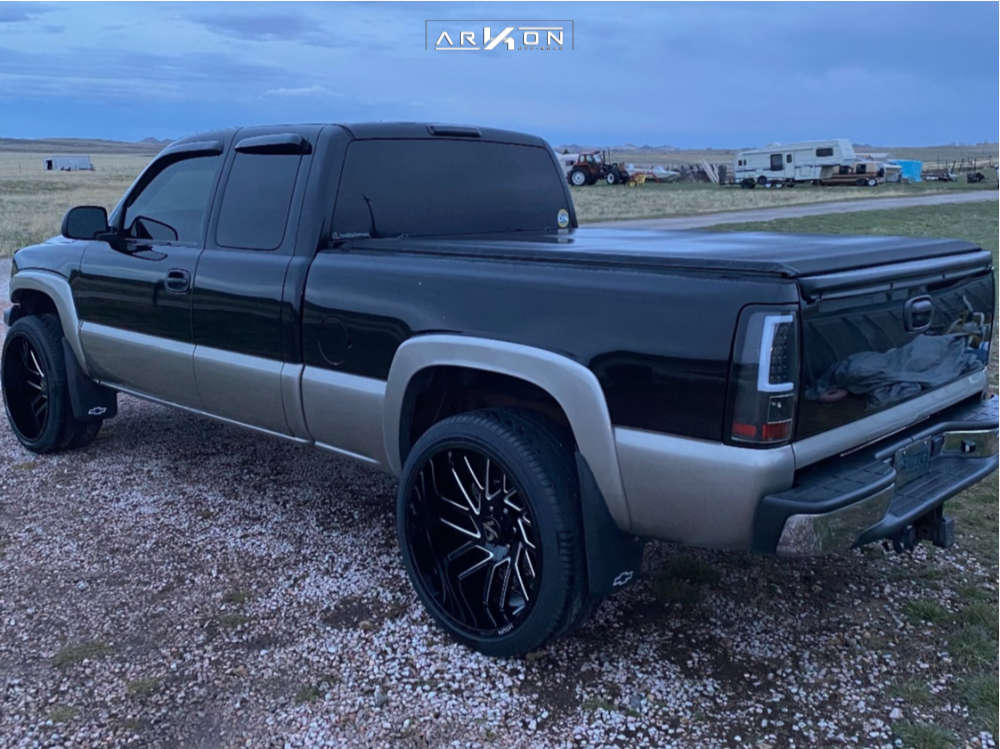 Black Dropped Chevy Trucks