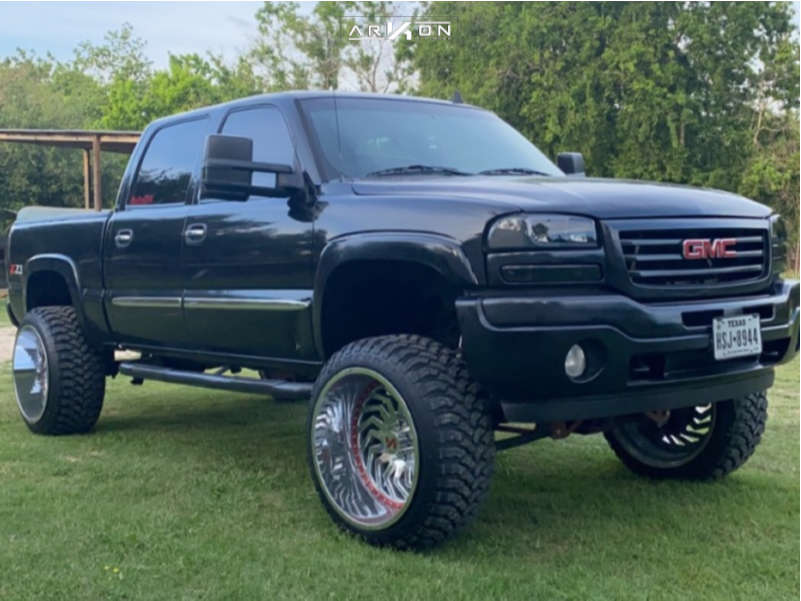 2006 GMC Sierra 1500 Wheel Offset Aggressive > 1" Outside Fender ...