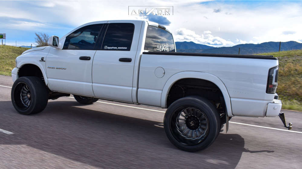 2004 Dodge Ram 2500 Wheel Offset Hella Stance >5" Suspension Lift 3 ...