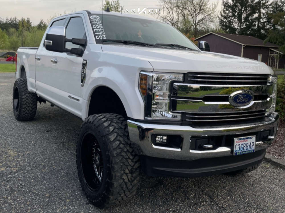 2019 Ford F-250 Super Duty Wheel Offset Aggressive > 1" Outside Fender ...