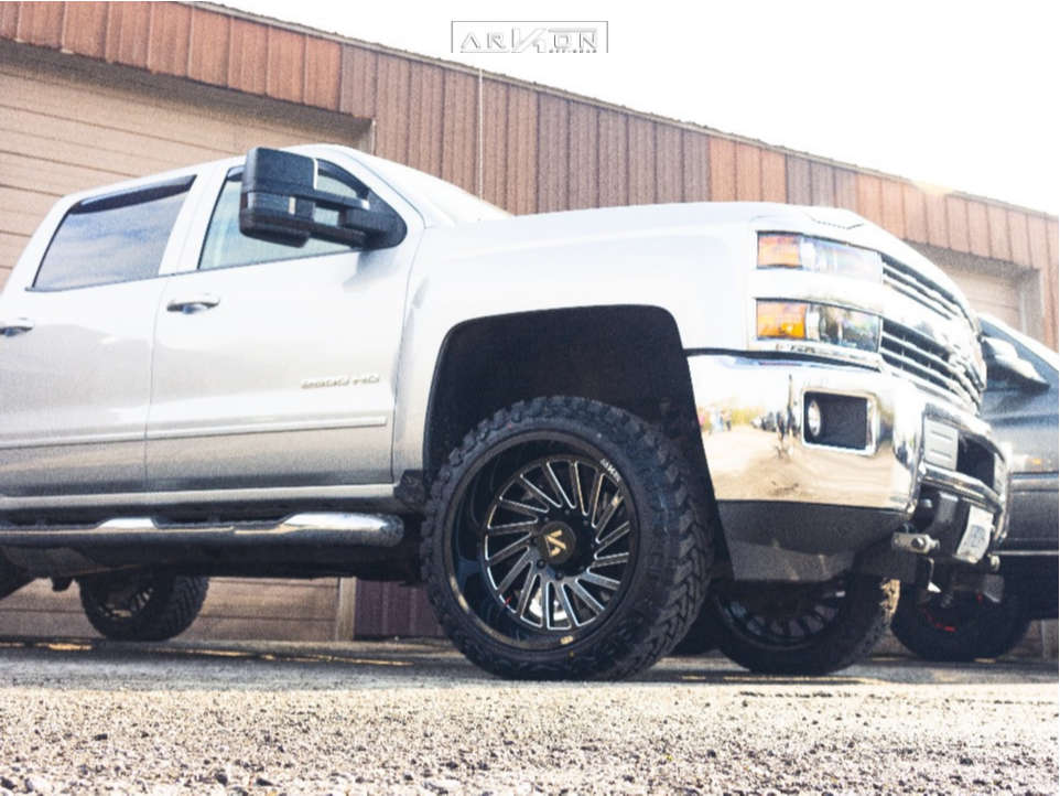 2016 Chevrolet Silverado 2500 HD Wheel Offset Aggressive > 1" Outside ...