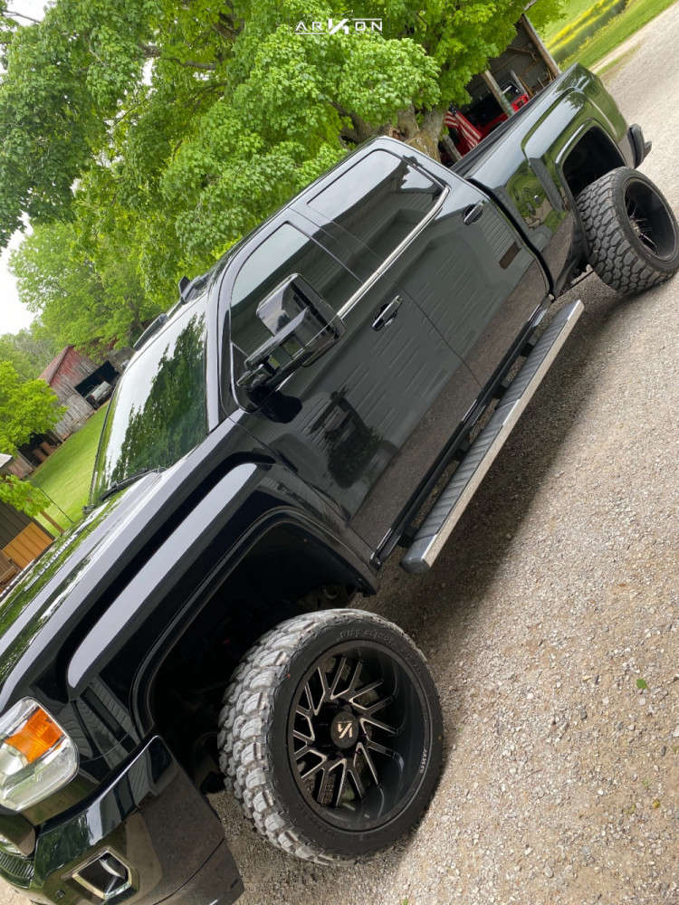 2016 GMC Sierra 2500 HD Wheel Offset Aggressive > 1" Outside Fender ...