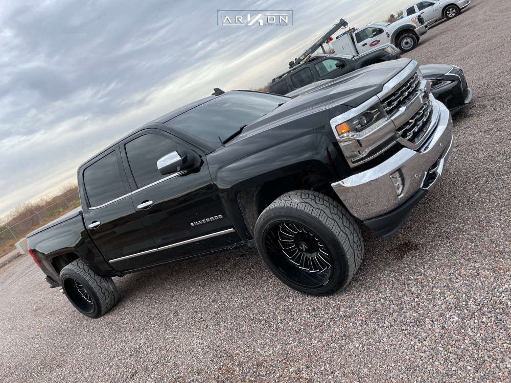 2016 Chevrolet Silverado 1500 Wheel Offset Aggressive > 1" Outside ...