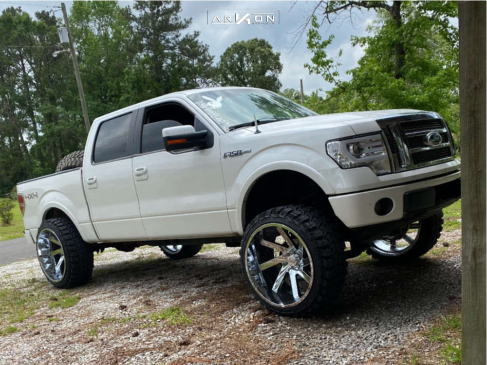 2010 Ford F-150 Wheel Offset Super Aggressive 3"-5" Suspension Lift 8 ...