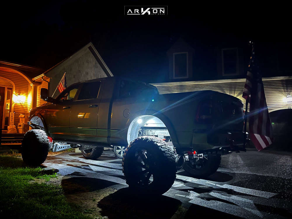 2019 Ram 3500 Wheel Offset Hella Stance >5" Suspension Lift 8 ...