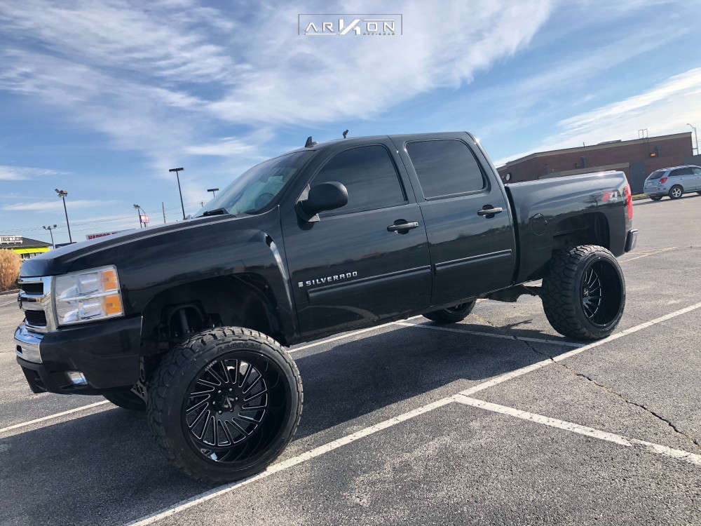 2009 Chevrolet Silverado 1500 Wheel Offset Aggressive > 1" Outside ...