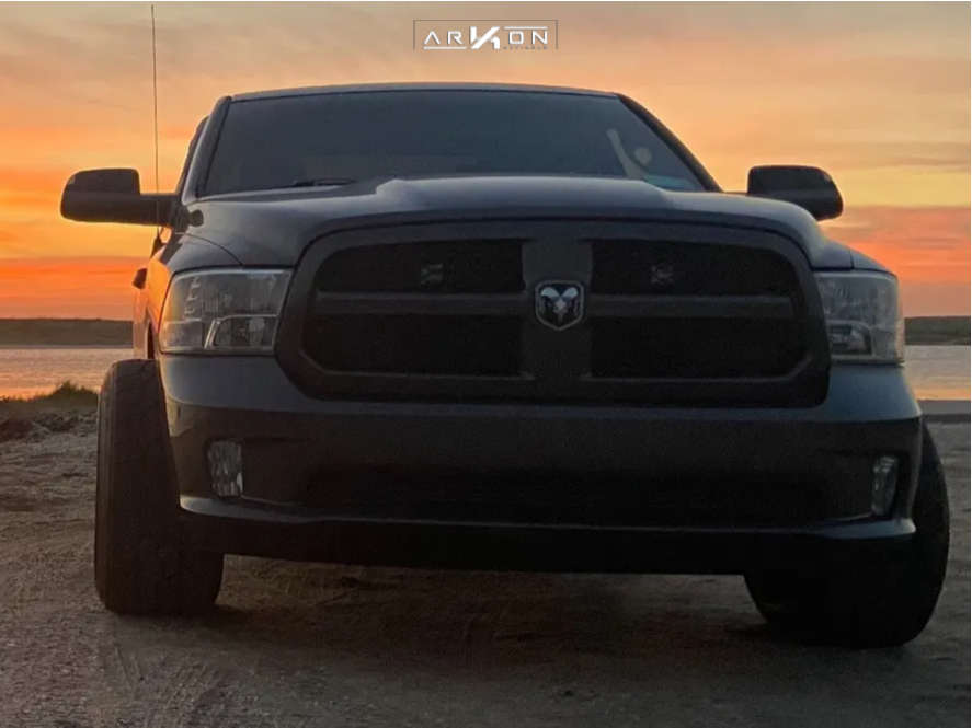 2014 Ram 1500 Wheel Offset Hella Stance >5" Level 2" Drop Rear ...