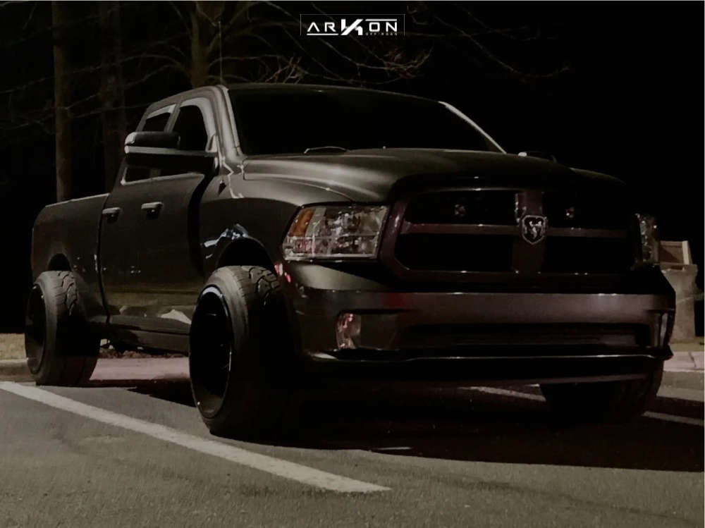 2014 Ram 1500 Wheel Offset Hella Stance >5" Level 2" Drop Rear ...