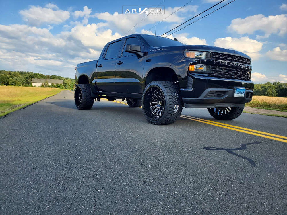 2019 Chevrolet Silverado 1500 Wheel Offset Hella Stance >5" Suspension ...