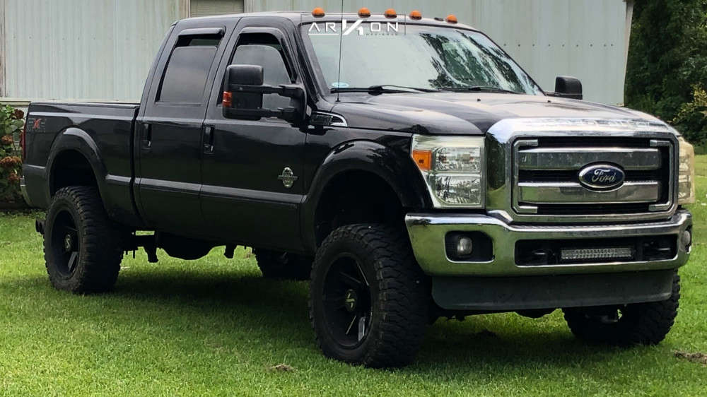 2011 Ford F-250 Super Duty Wheel Offset Aggressive > 1" Outside Fender ...