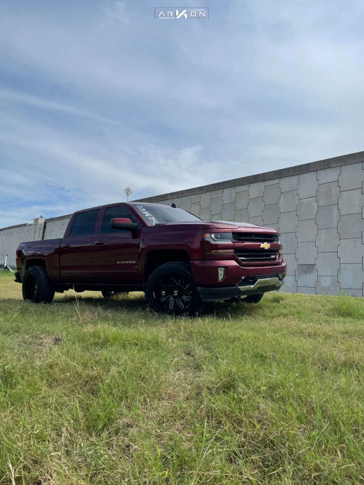 2016 Chevrolet Silverado 1500 Wheel Offset Aggressive > 1" Outside ...