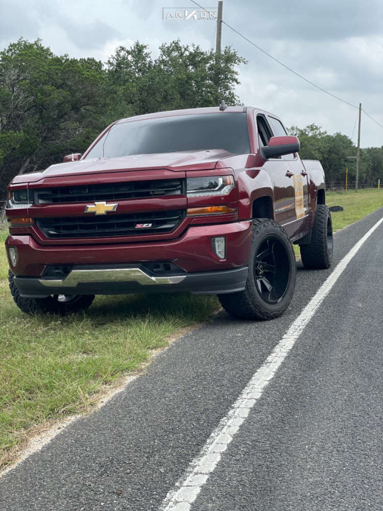 2016 Chevrolet Silverado 1500 Wheel Offset Aggressive > 1" Outside ...