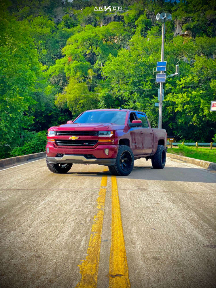 2016 Chevrolet Silverado 1500 Wheel Offset Aggressive > 1" Outside ...