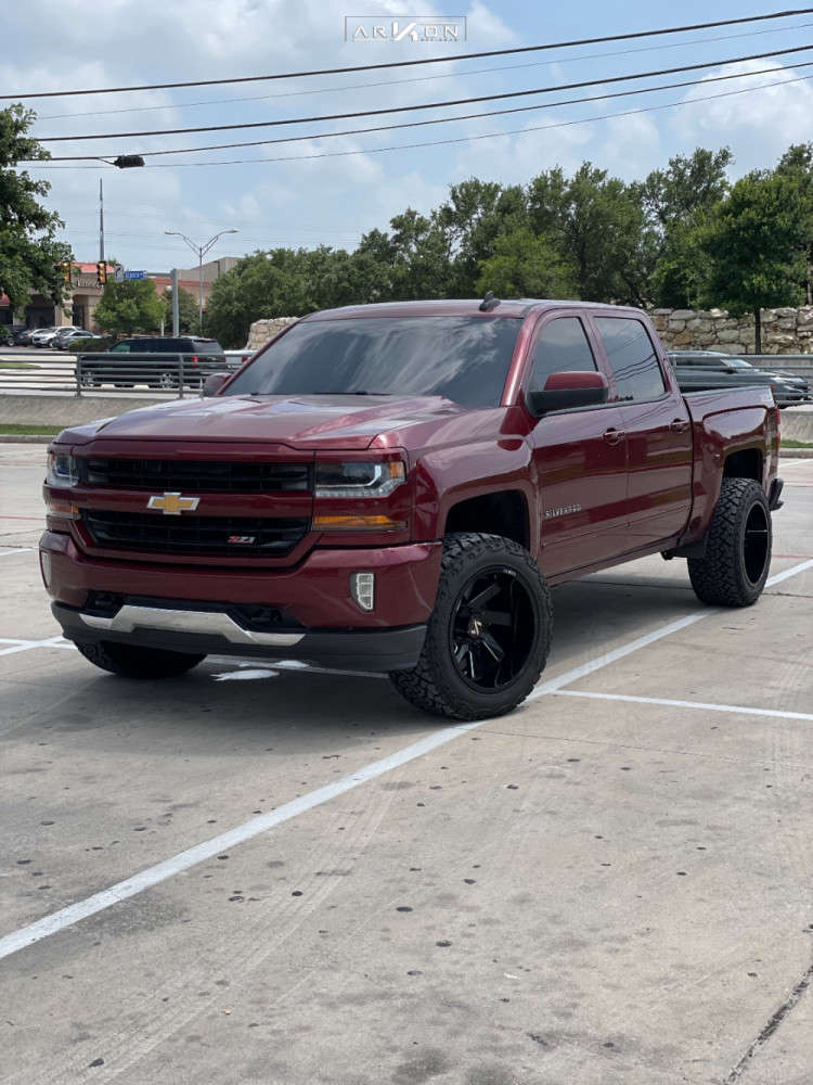2016 Chevrolet Silverado 1500 Wheel Offset Aggressive > 1" Outside ...