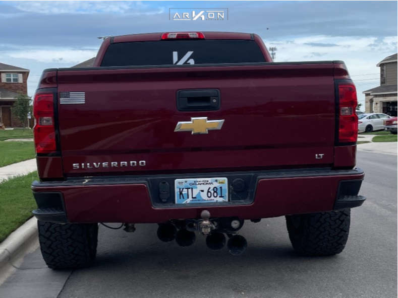2016 Chevrolet Silverado 1500 Wheel Offset Aggressive > 1" Outside ...