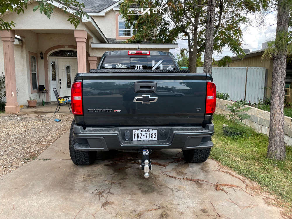 2018 Chevrolet Colorado Wheel Offset Hella Stance >5" Suspension Lift 5 ...