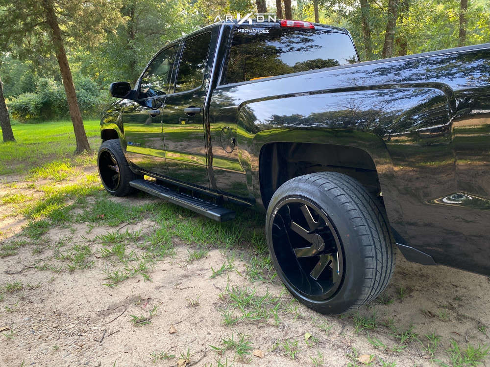 2018 Chevrolet Silverado 1500 Wheel Offset Aggressive > 1" Outside ...