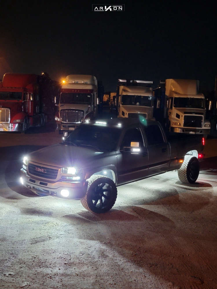 2003 GMC Sierra 1500 HD Wheel Offset Aggressive > 1" Outside Fender ...