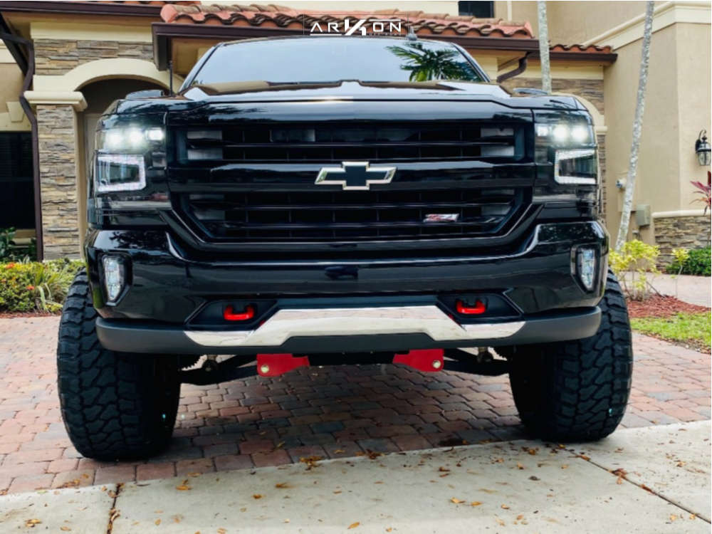 2016 Chevrolet Silverado 1500 Wheel Offset Aggressive > 1" Outside ...