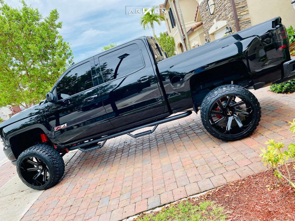 2016 Chevrolet Silverado 1500 Wheel Offset Aggressive > 1" Outside ...