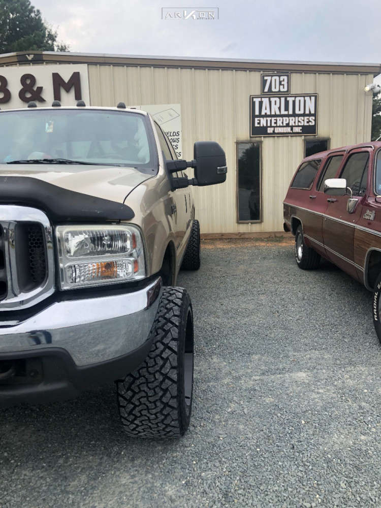2000 Ford F-250 Super Duty Wheel Offset Aggressive > 1" Outside Fender ...